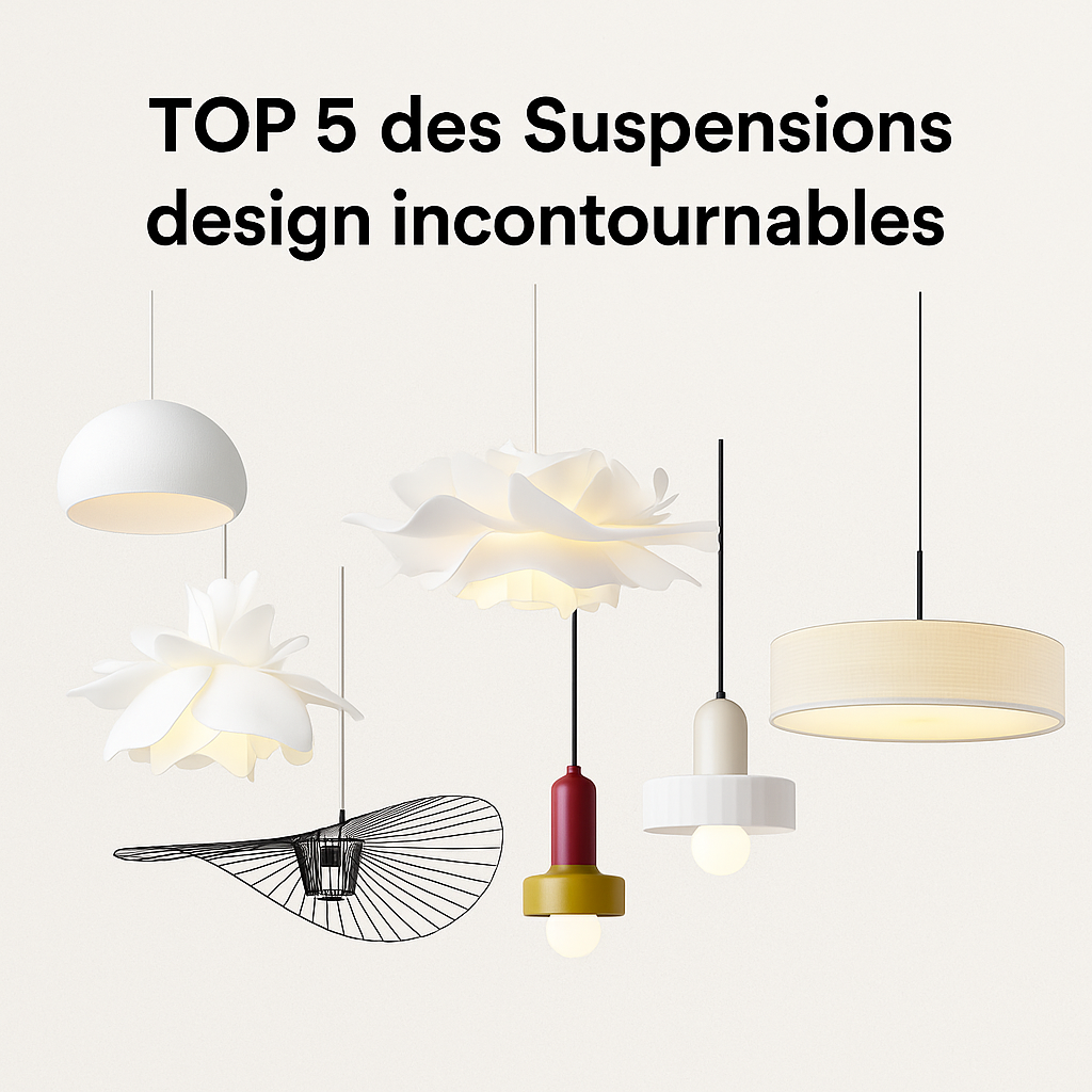 TOP 5 des Suspensions design incontournables – BE SHINE